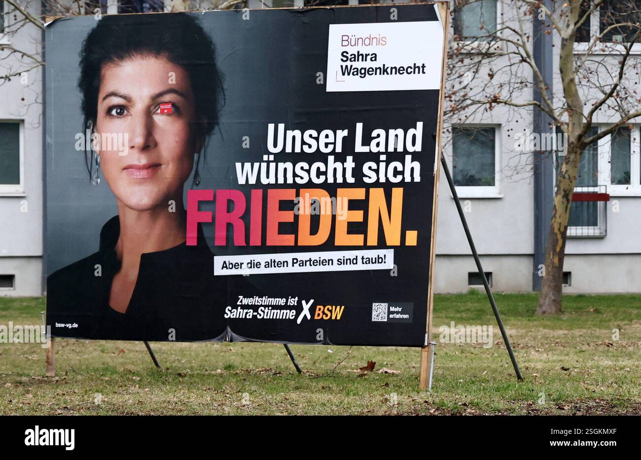 Wahlplakate 09.02.2025, Erfurt, Wahlplakate zur Bundestagswahl / Wahl ...