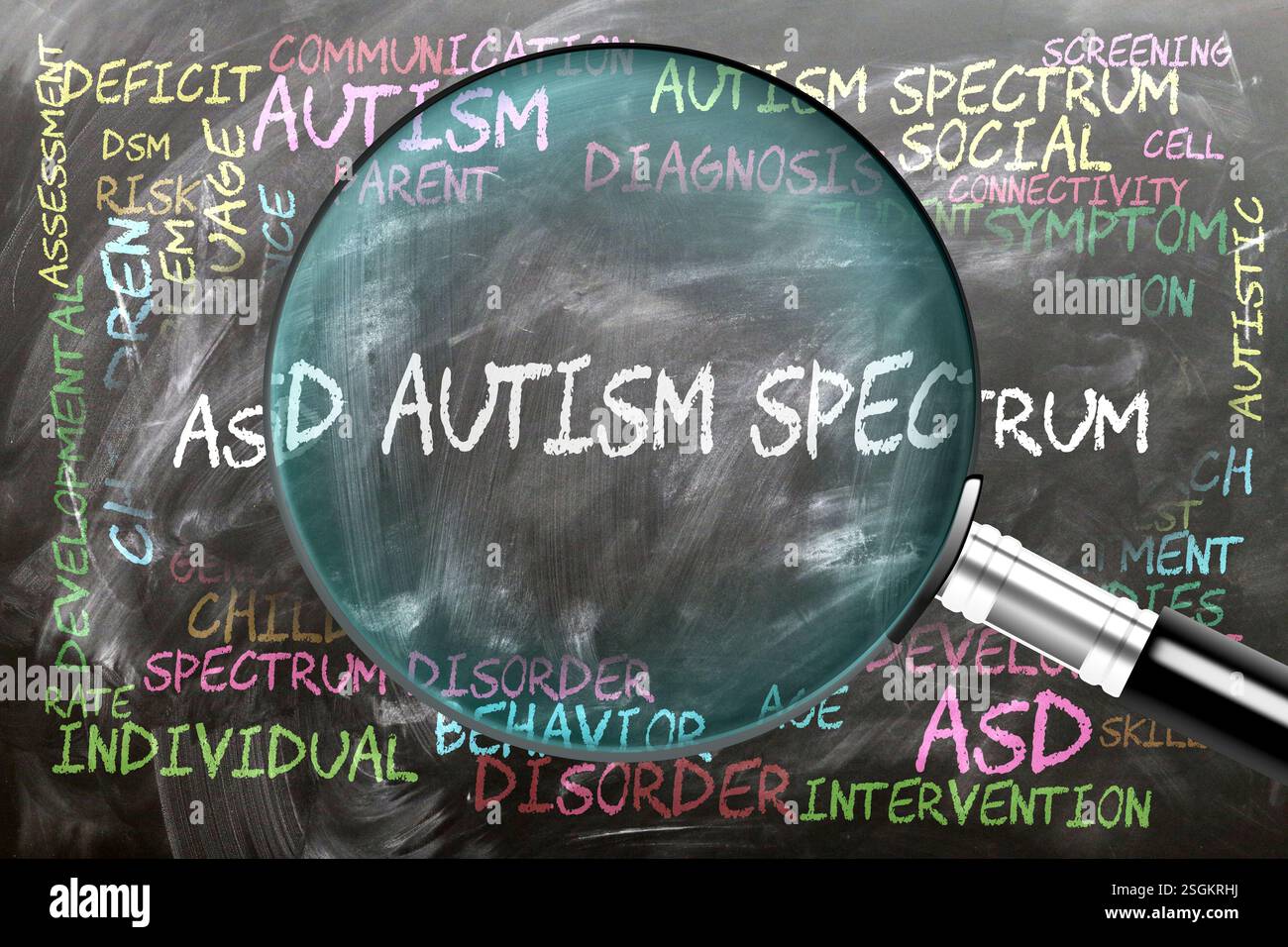 Autism spectrum disorder being studied hi-res stock photography and ...