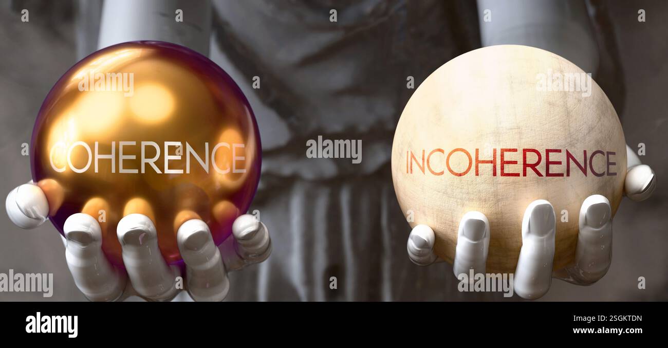 Coherence or Incoherence - decide between two options. Greek statue ...