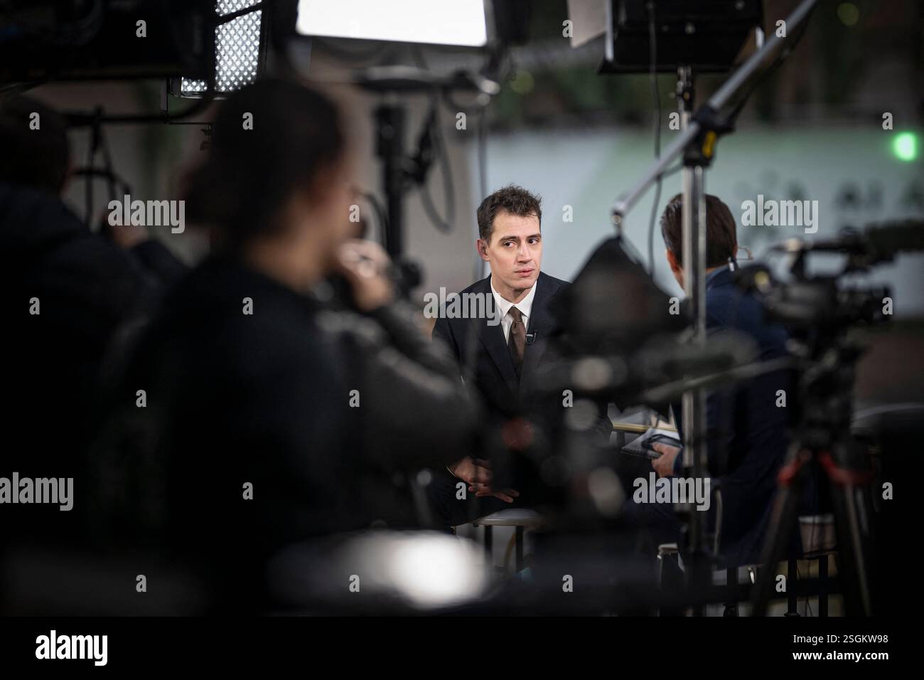 French founder of artificial intelligence start-up Mistral AI, Arthur ...