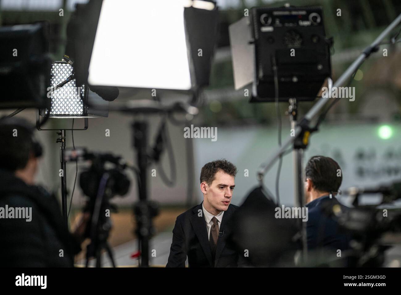 French founder of artificial intelligence start-up Mistral AI, Arthur ...