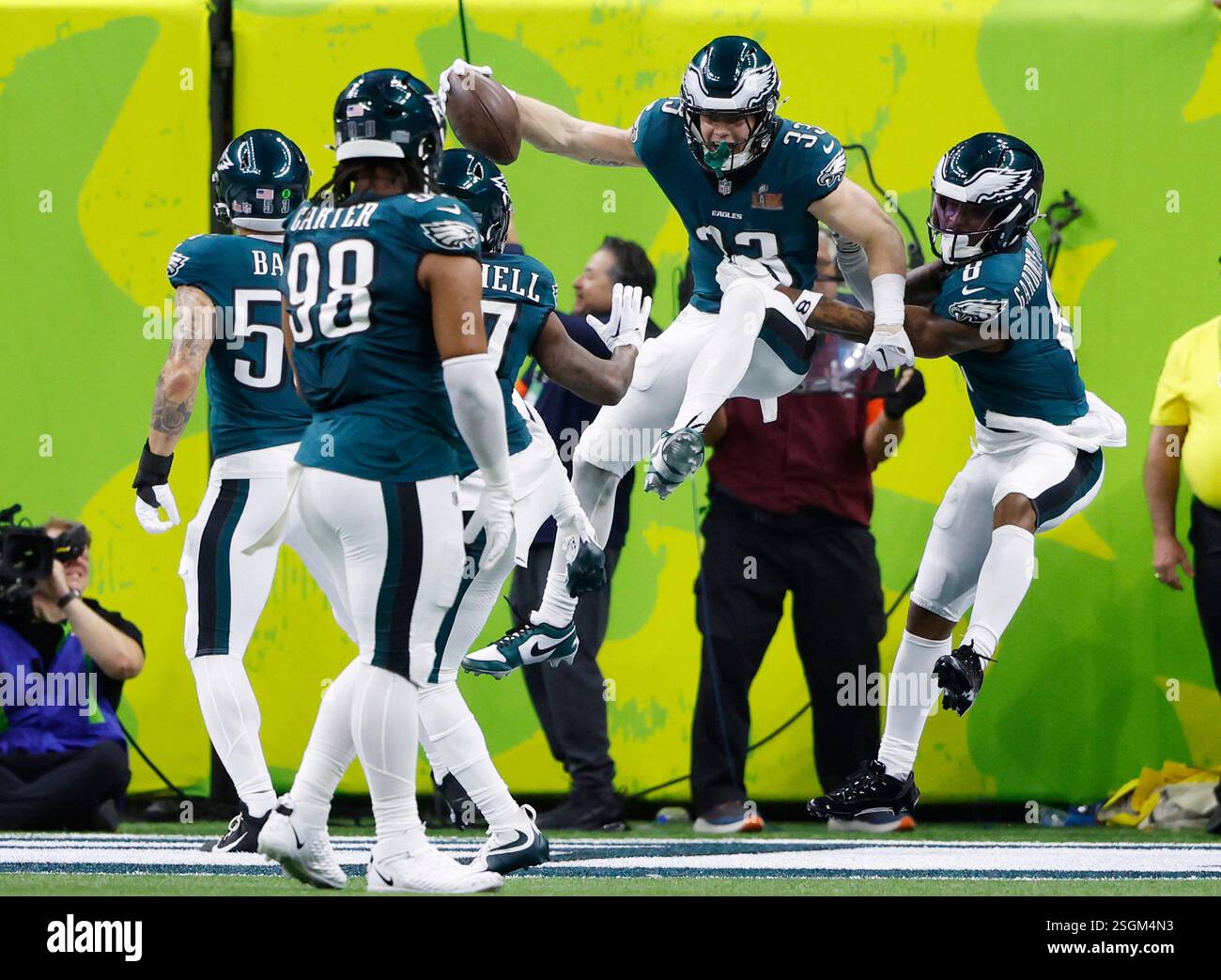 New Orleans, United States. 09th Feb, 2025. Philadelphia Eagles ...