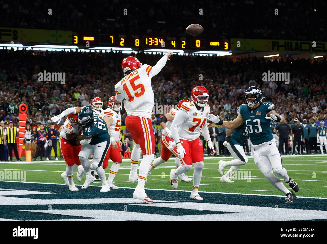 New Orleans, United States. 09th Feb, 2025. Kansas City Chiefs ...