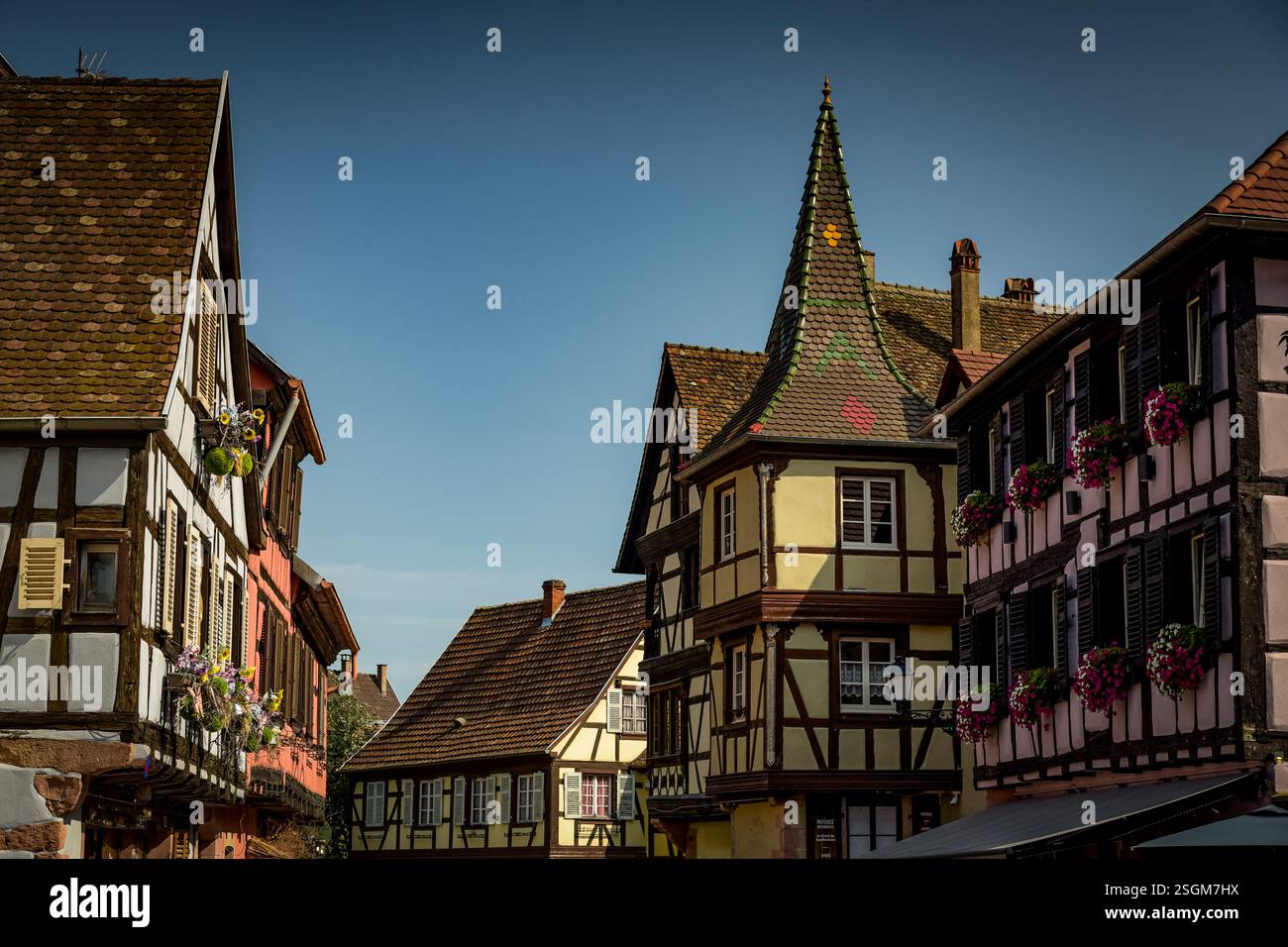 KAYSERSBERG - FRANCE - August 2024: Street view on the city of ...