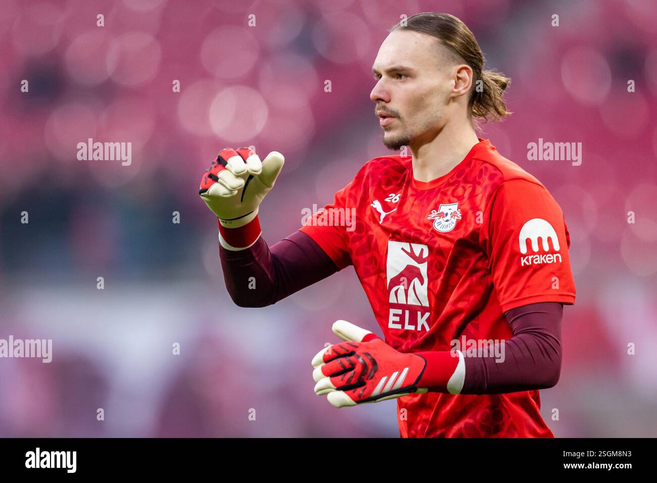Leipzig, Germany. 09th Feb, 2025. Goalkeeper Maarten Vandevoordt (26 ...