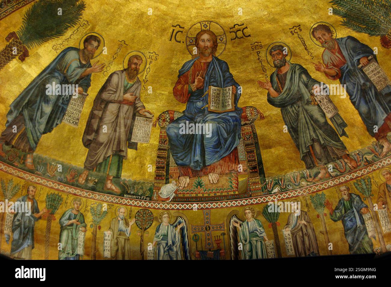 Mosaic of apse, Basilica of St Paul Outside the Walls, Rome, Italy ...