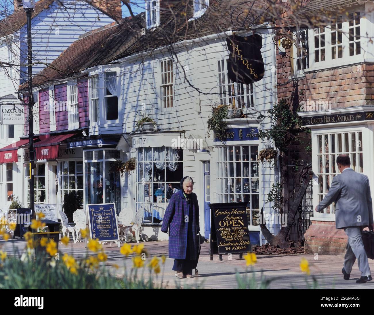 Tenterden high street in spring. Kent. England. UK Stock Photo - Alamy