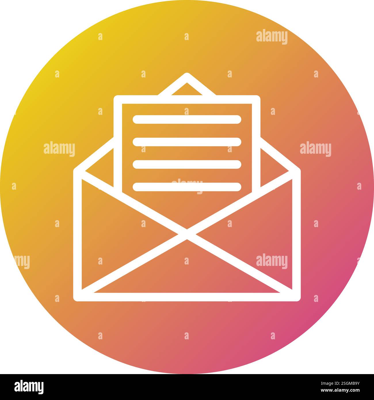 Envelope for minimal ui hi-res stock photography and images - Alamy