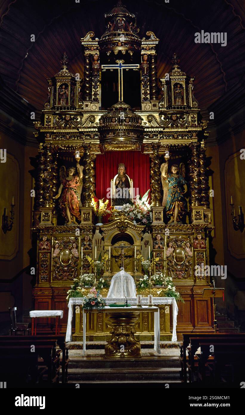 Church of Santa Maria, Agramunt, Spain, 1997. Altarpiece, 17th century ...