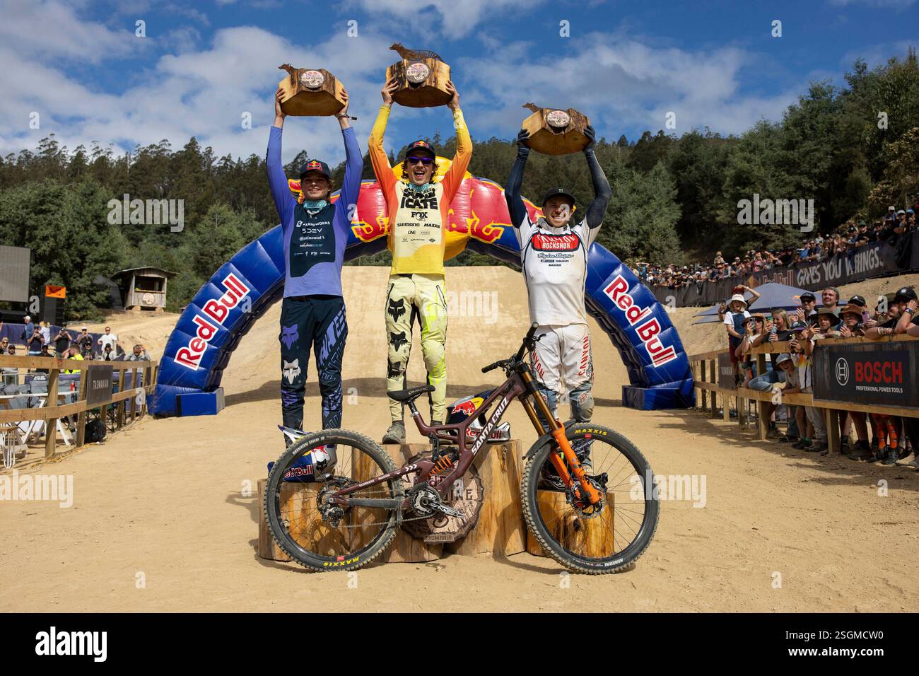 Jackson Goldstone triumphed in the 2025 Red Bull Hardline Tasmania ...