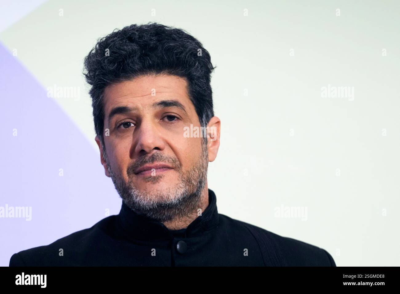 Movie director Nabil Ayouch attends a panel discussion at an Artificial ...