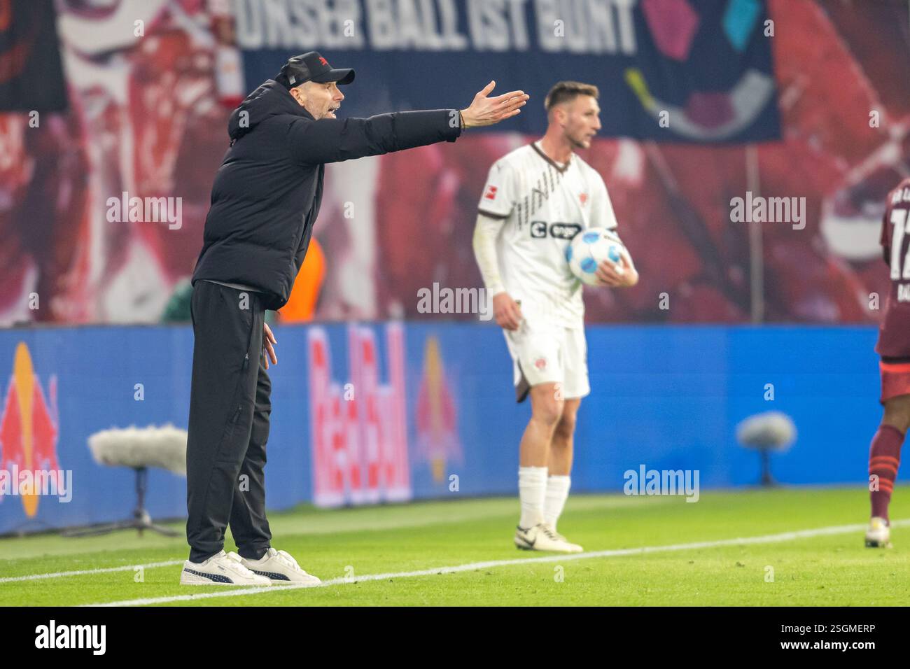 Leipzig, Germany. 09th Feb, 2025. Head coach Marco Rose of RB Leipzig ...