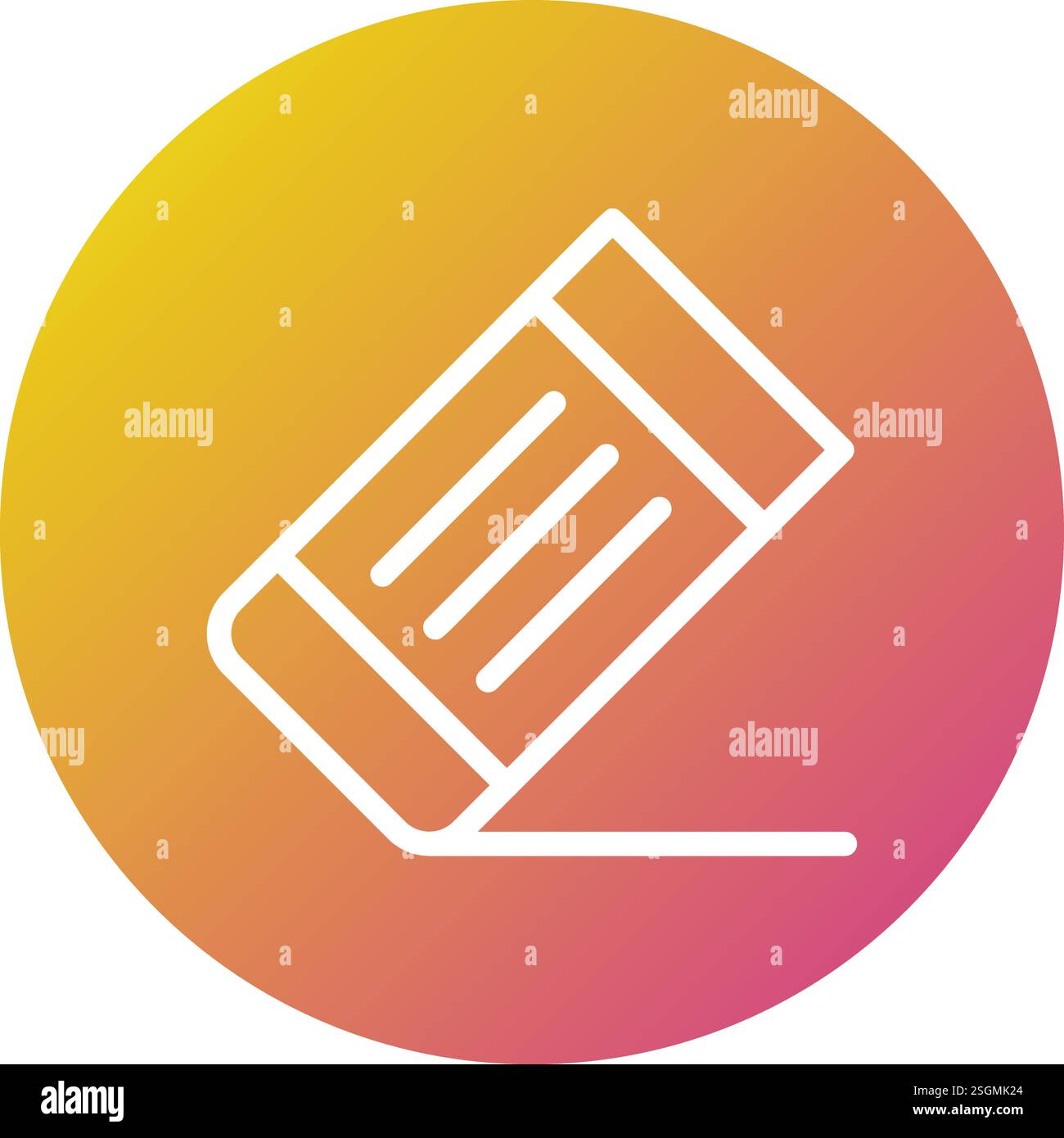 Eraser thin line icon Cut Out Stock Images & Pictures - Alamy