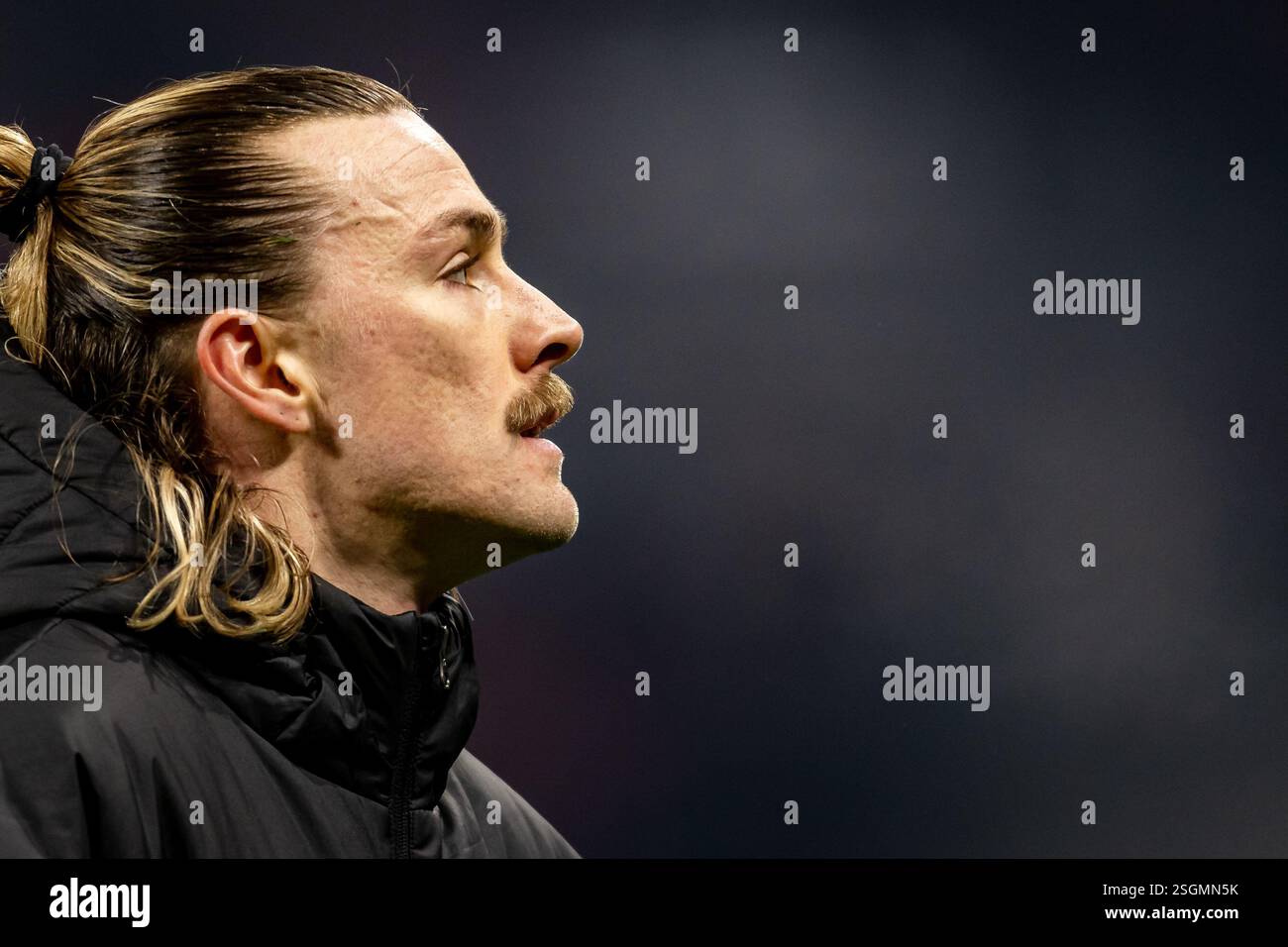 Leipzig, Germany. 09th Feb, 2025. Jackson Irvine of St. Pauli seen ...