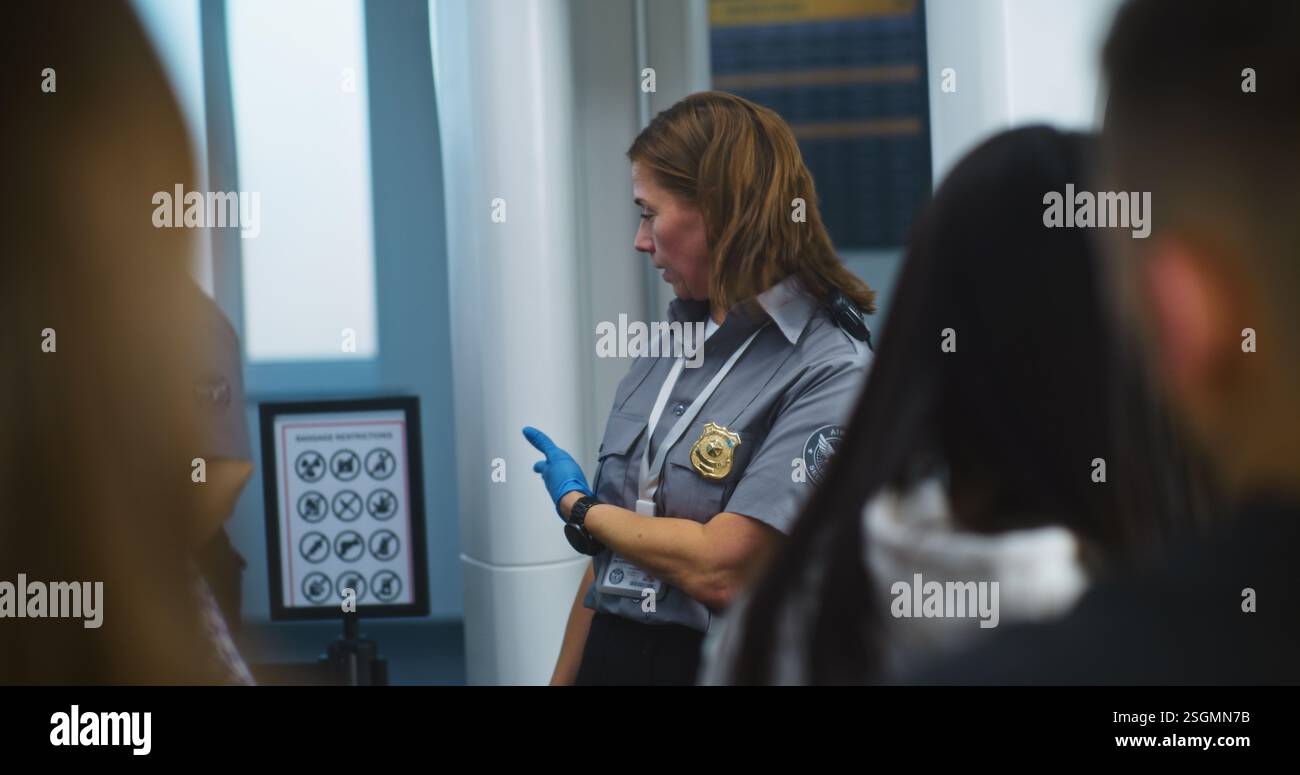 Metal detector screening instructions hi-res stock photography and ...