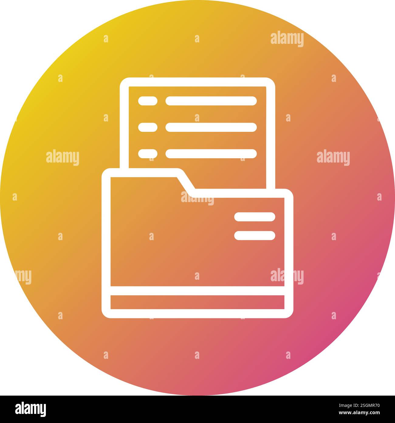 Dossier Vector Icon Design Illustration Stock Vector Image & Art - Alamy