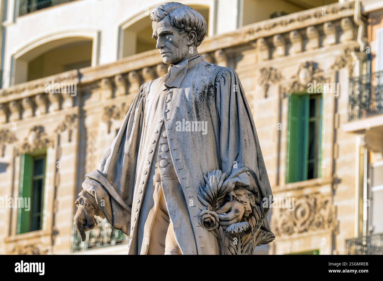 Statue of Lord Brougham in Cannes, France Stock Photo - Alamy