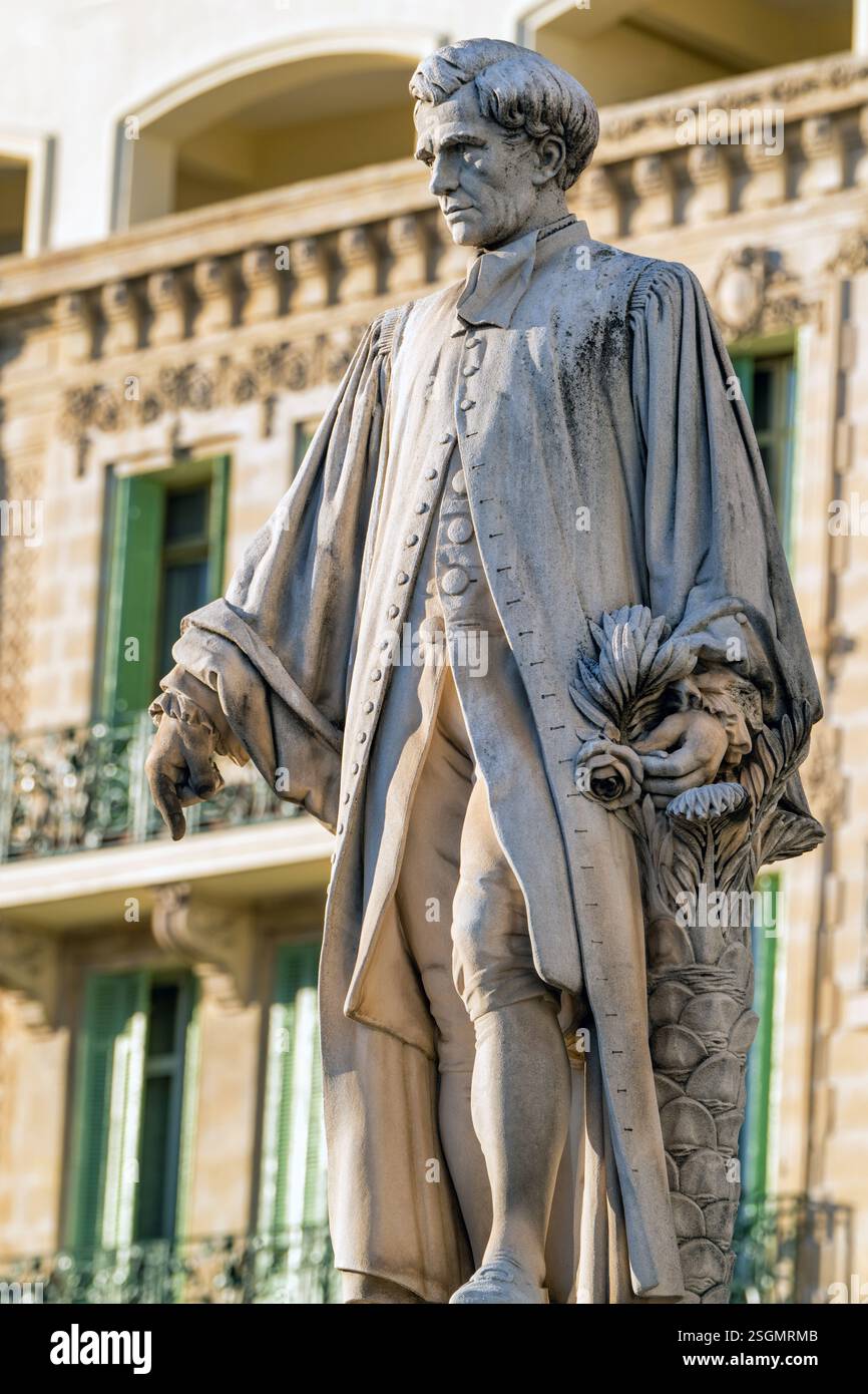 Statue of Lord Brougham in Cannes, France Stock Photo - Alamy