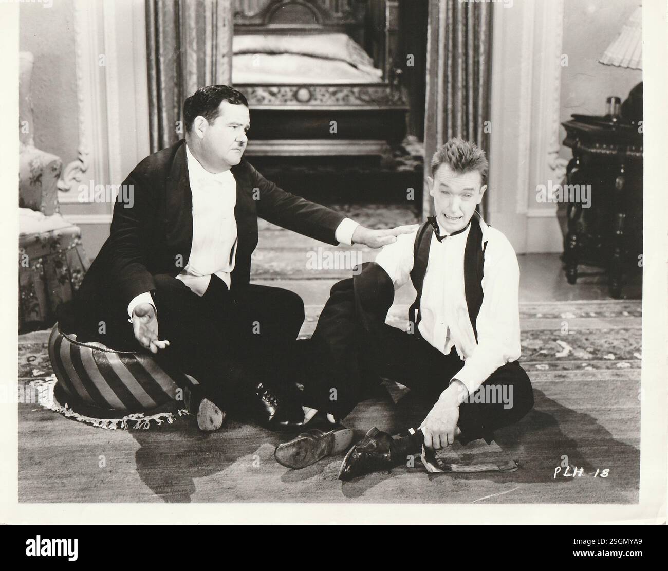 STAN LAUREL AND OLIVER HARDY PHOTOGRAPH BW Hal Roach Comedies Stock ...