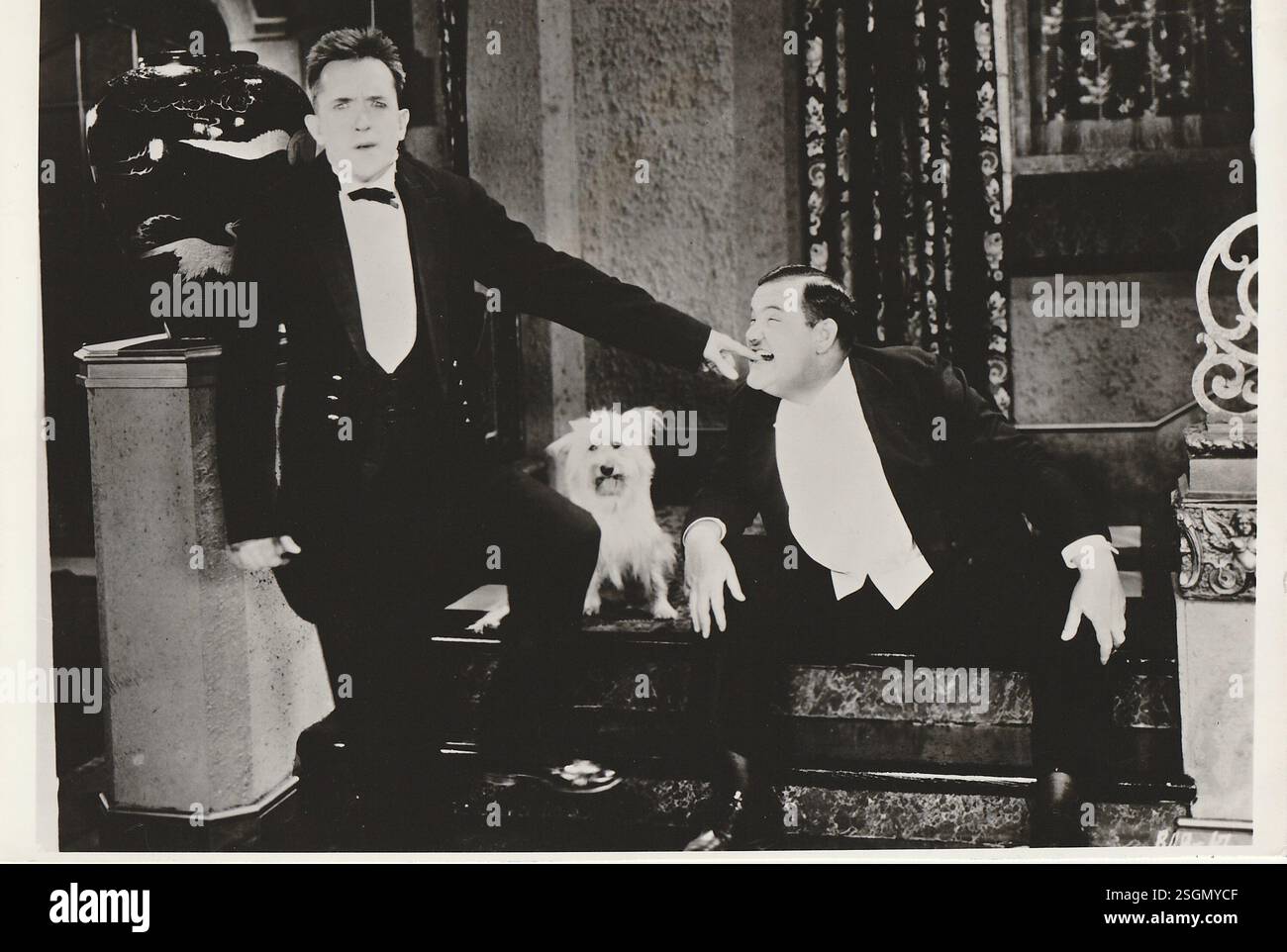STAN LAUREL AND OLIVER HARDY PHOTOGRAPH BW Hal Roach Comedies Stock ...
