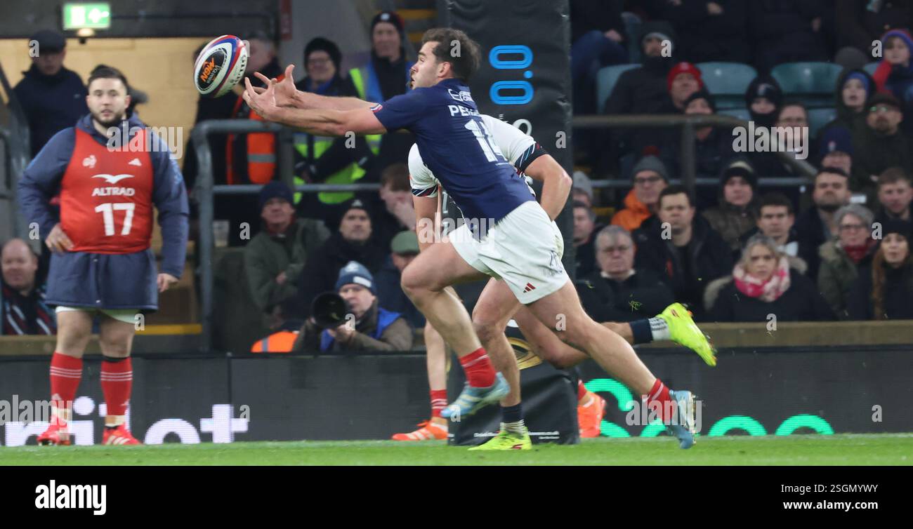 London, UK. 08th Feb, 2025. Theo Attissogbe of France in action during ...