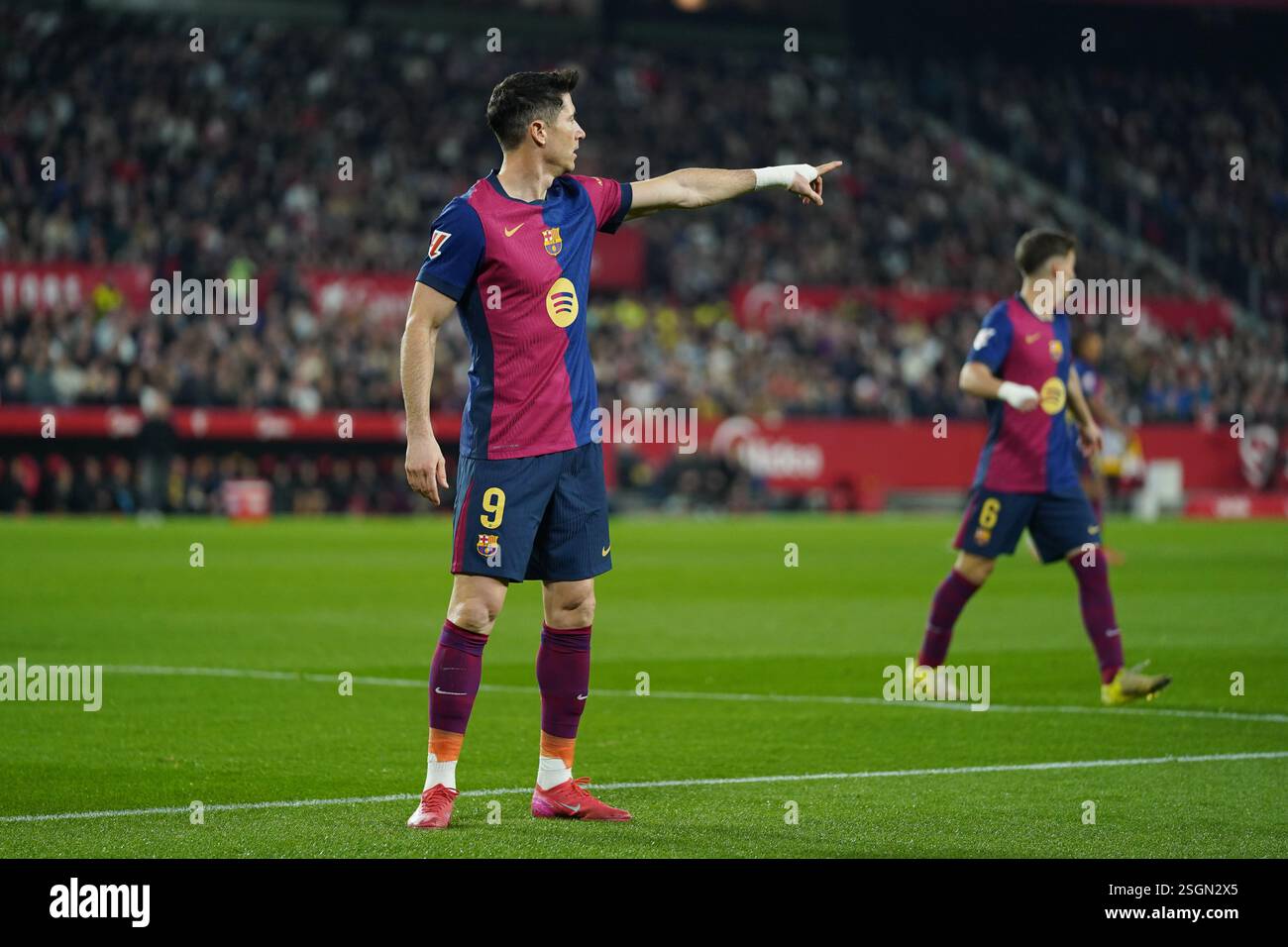 Robert Lewandowski (FC Barcelona) during LaLiga match between Sevilla ...