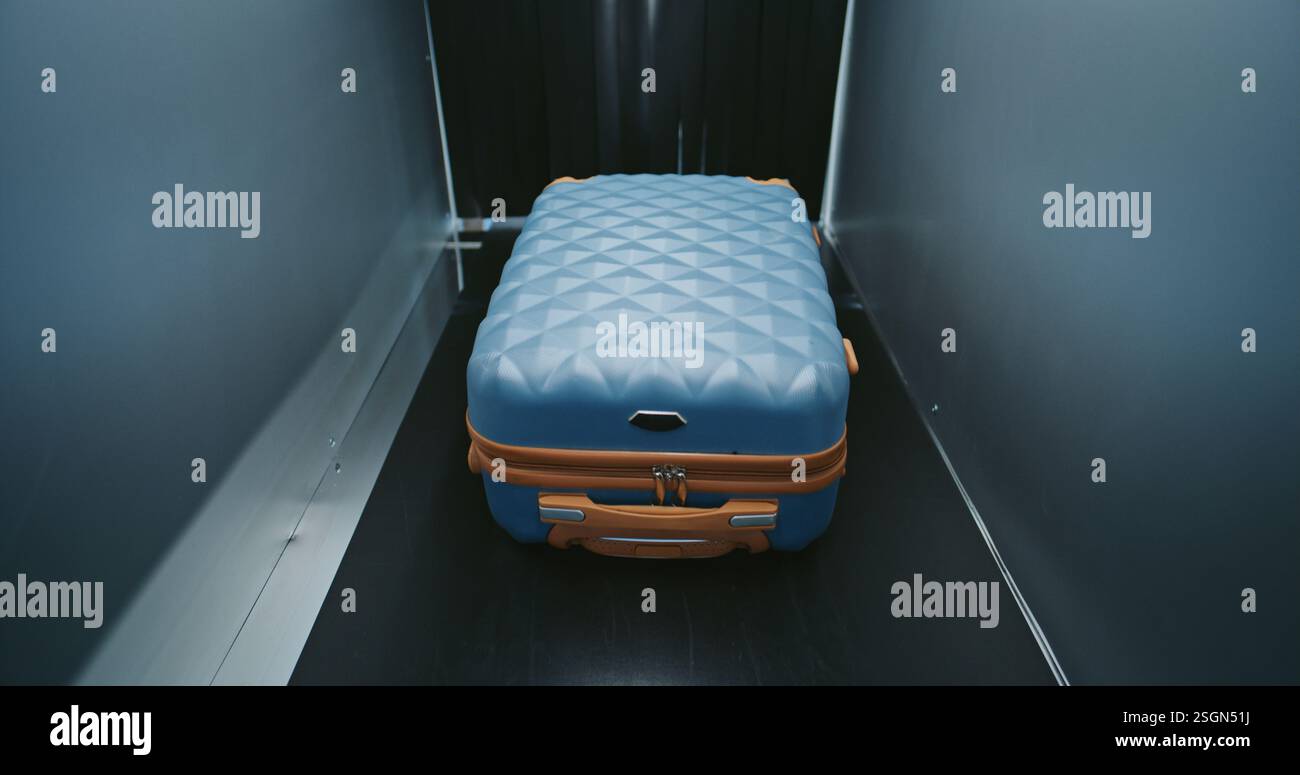 Security Checkpoint in Airport Terminal: Suitcases and Bags of ...