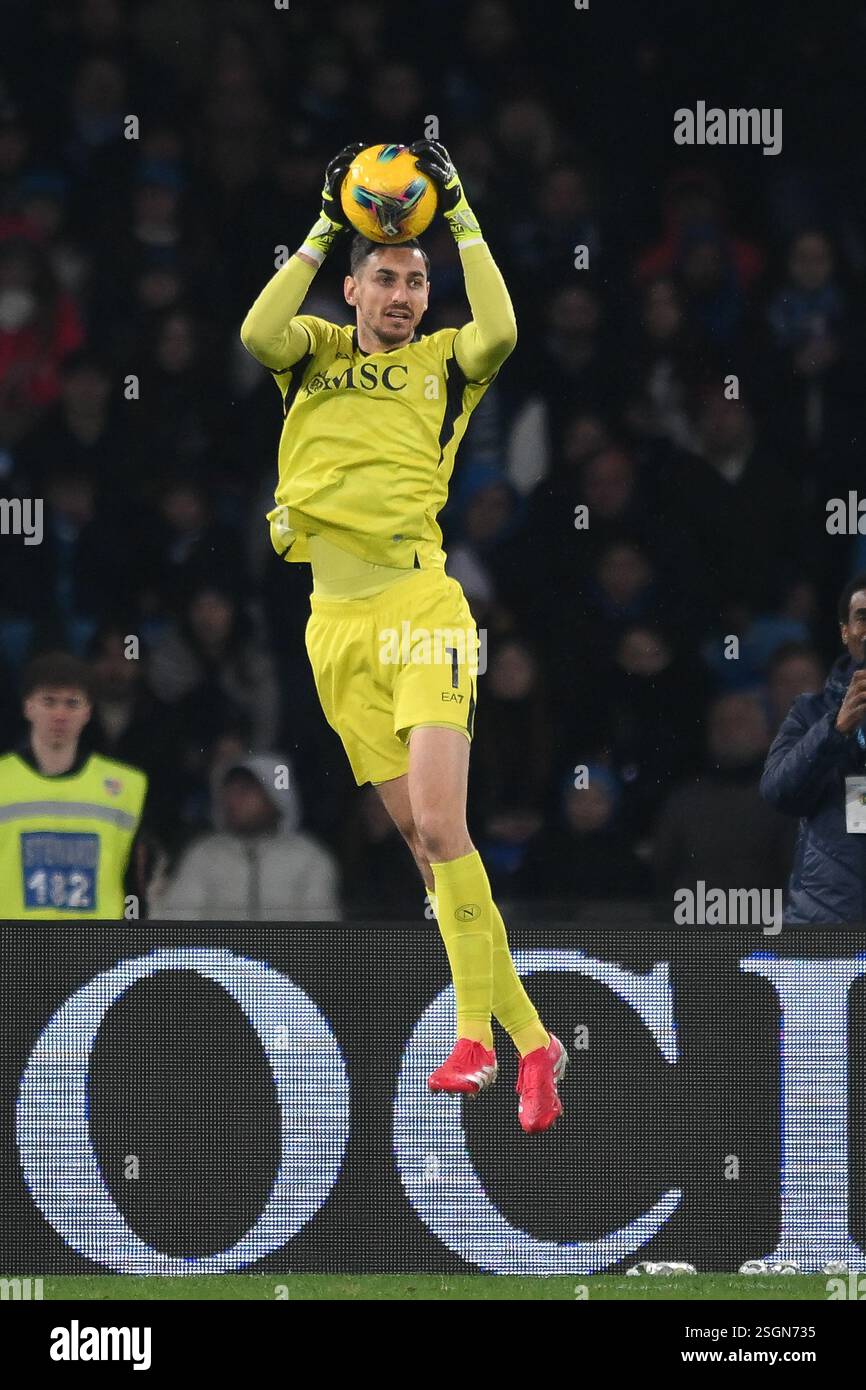 Naples, Italy. 9th Feb, 2025. Alex Meret of SSC Napoli in action during ...