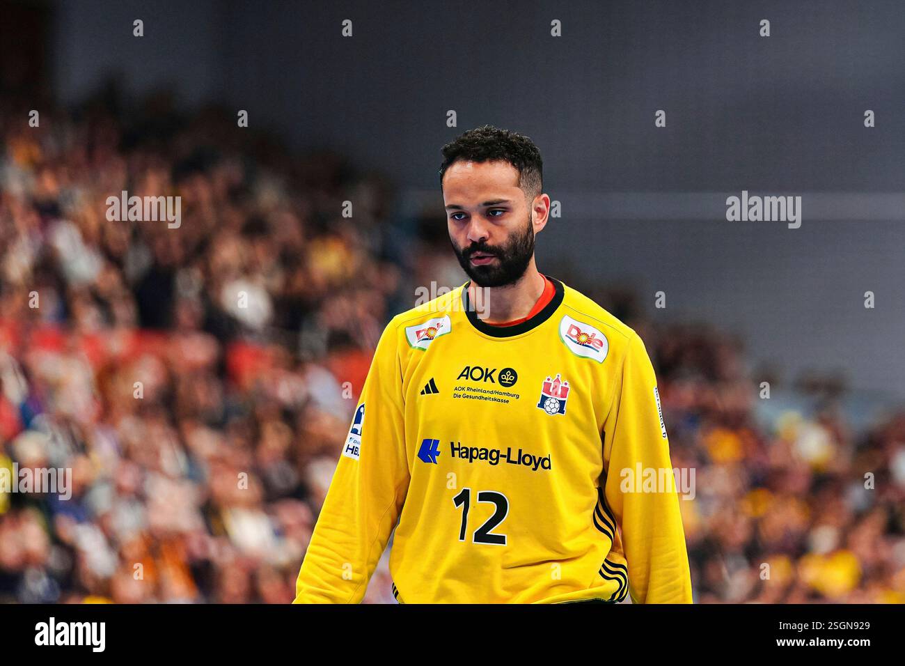 Hamburg, Deutschland. 09th Feb, 2025. Mohamed El-Tayar (Handball Sport ...