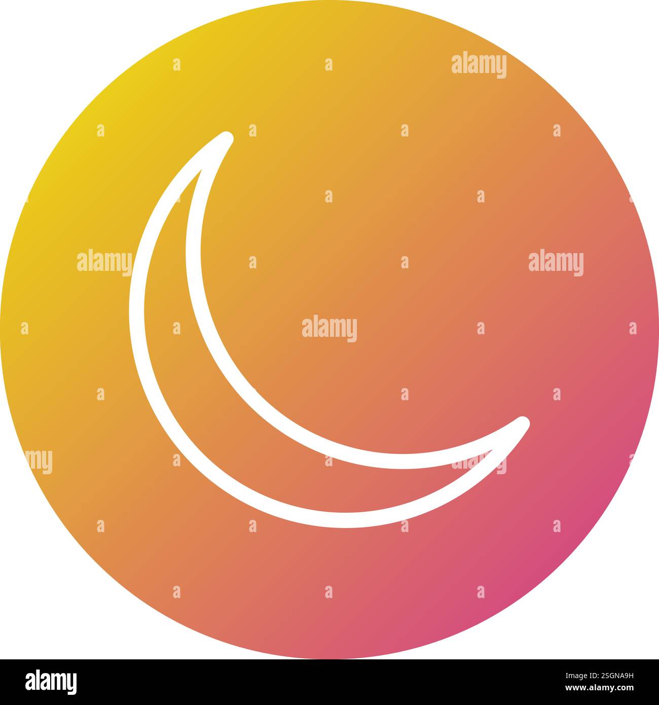 1 crescent moon Stock Vector Images - Alamy