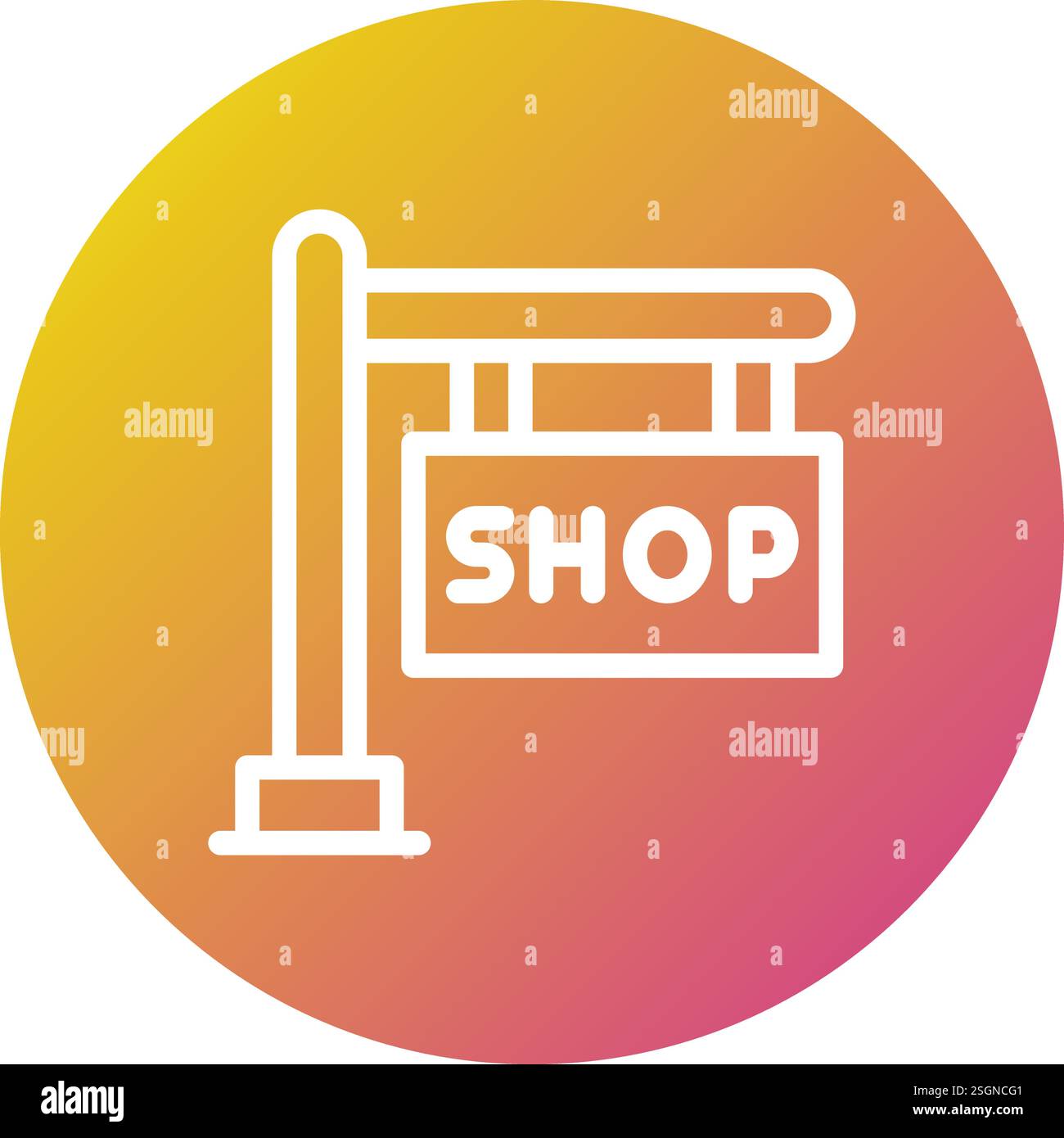 Flat design storefront Cut Out Stock Images & Pictures - Alamy