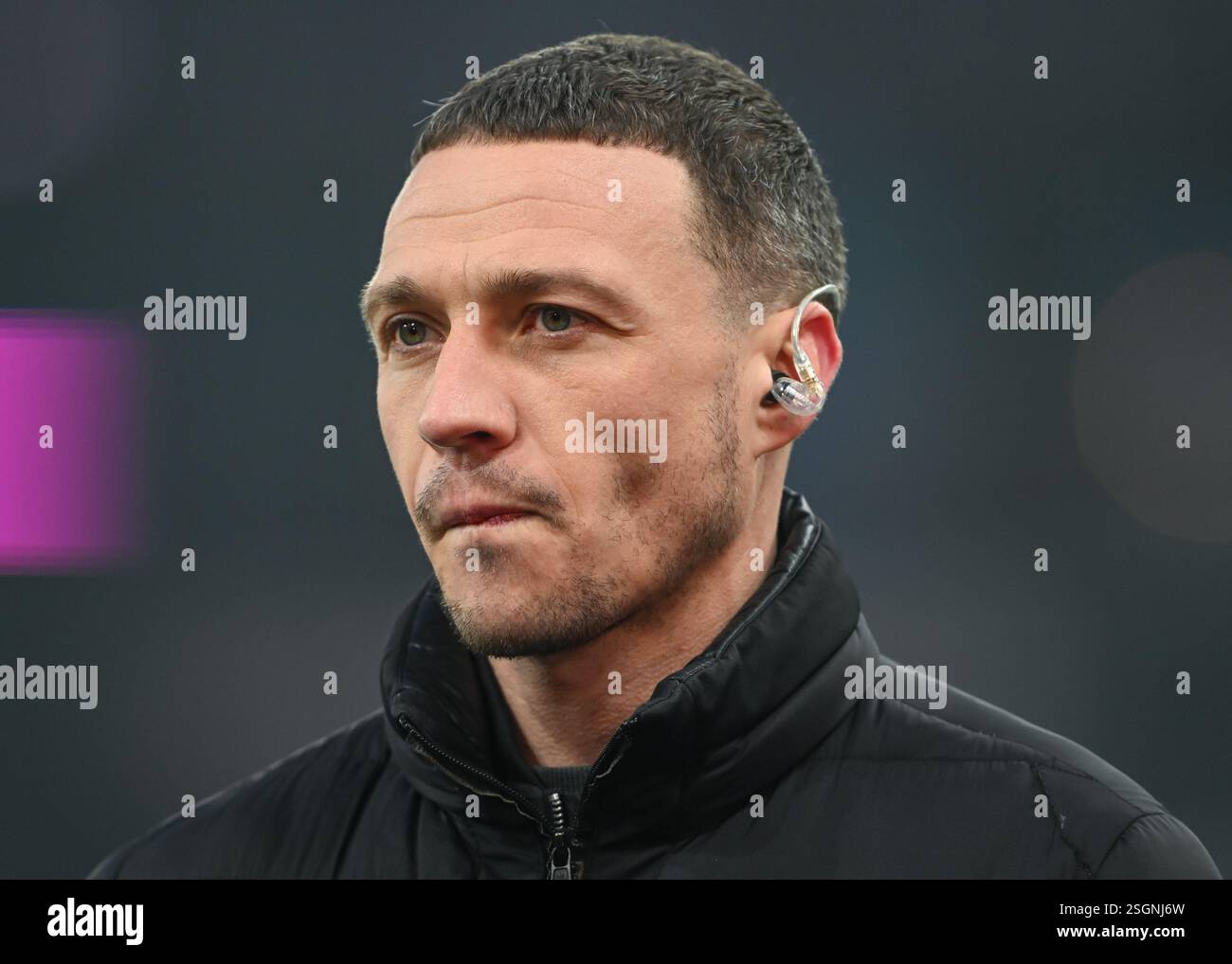 Birmingham, UK. 9th Feb, 2025. Former Aston Villa player James Chester ...
