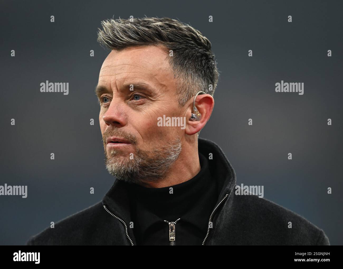 Birmingham, UK. 9th Feb, 2025. Former Aston Villa player Lee Hendrie ...