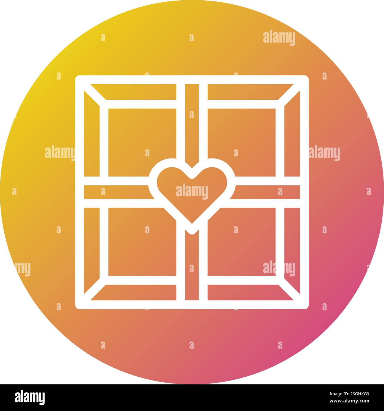 Chocolate Box Vector Icon Design Illustration Stock Vector Image & Art ...