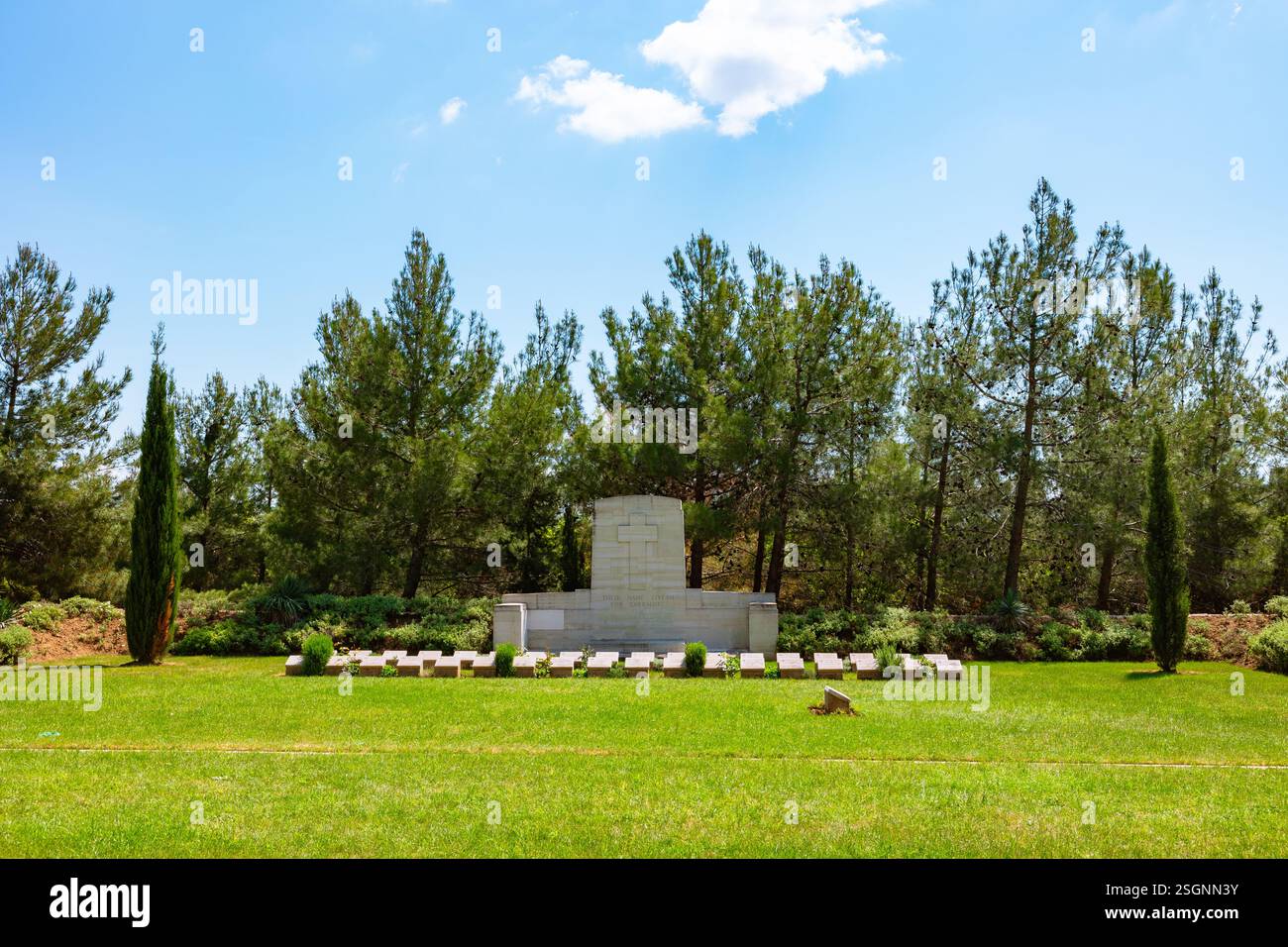 Lone Pine Cemetery and memorial in Gallipoli. Anzac day concept photo ...
