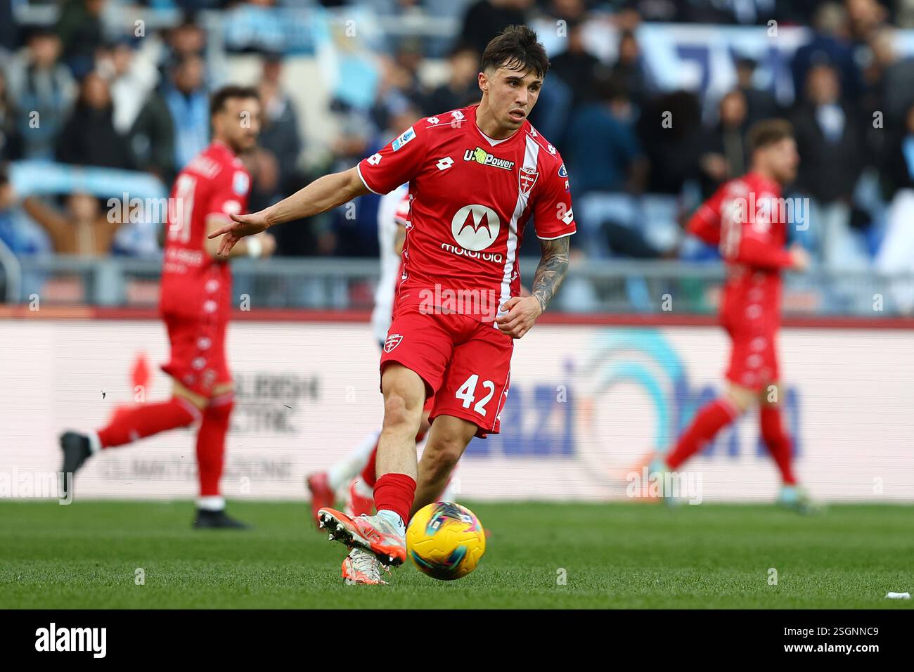 AC Monza's Alessandro Bianco during twenty-fourth Serie A soccer match ...