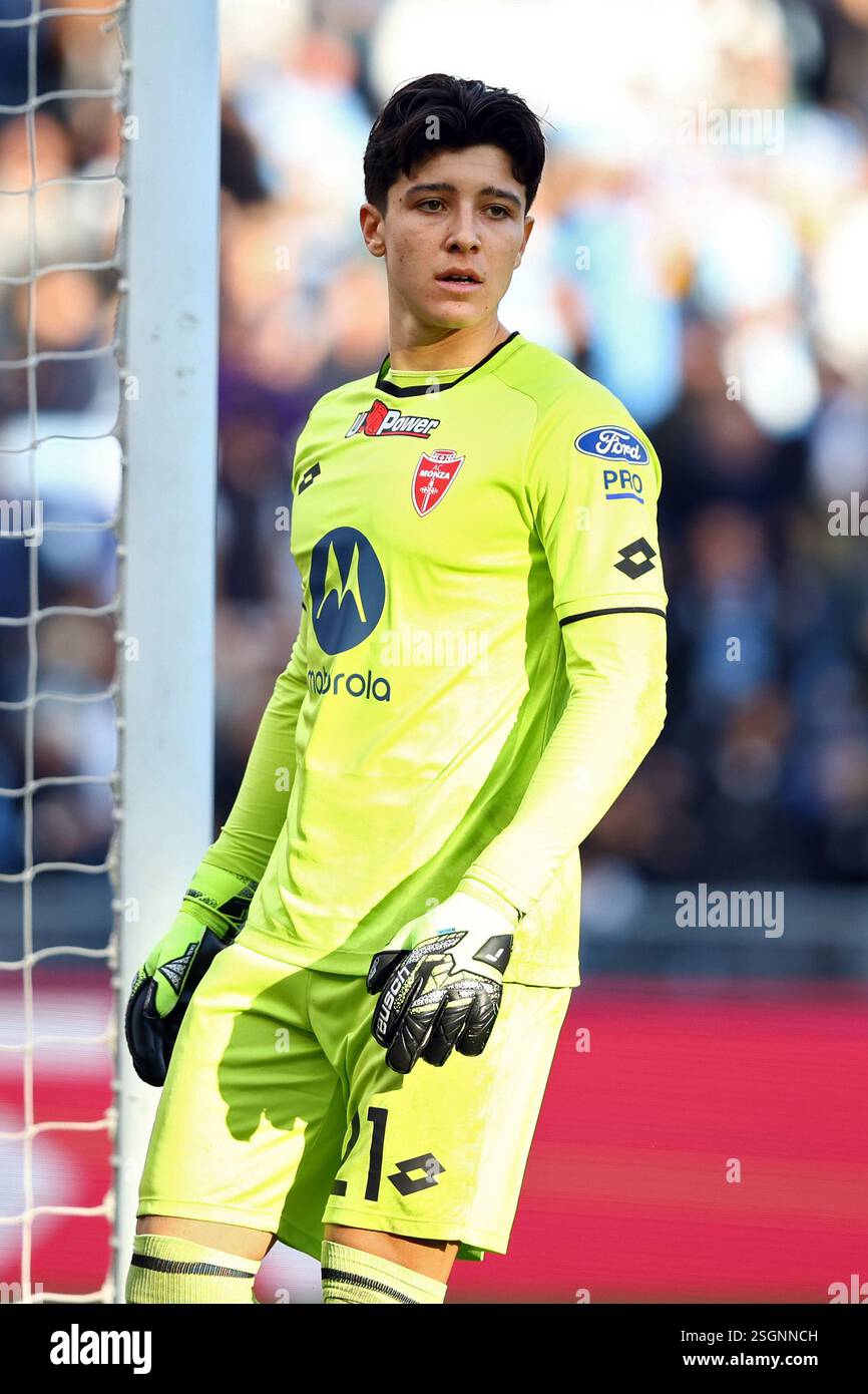 AC Monza's goalkeeper Semuel Pizzignacco during twenty-fourth Serie A ...