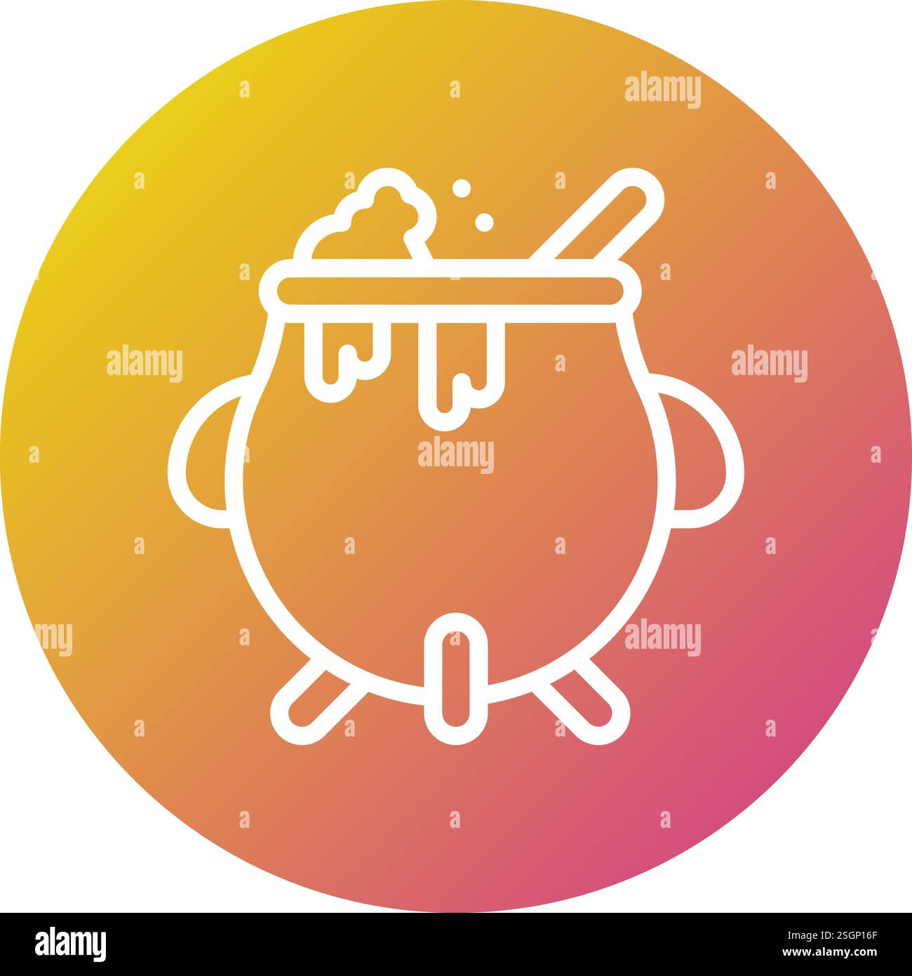 Cauldron Vector Icon Design Illustration Stock Vector Image & Art - Alamy