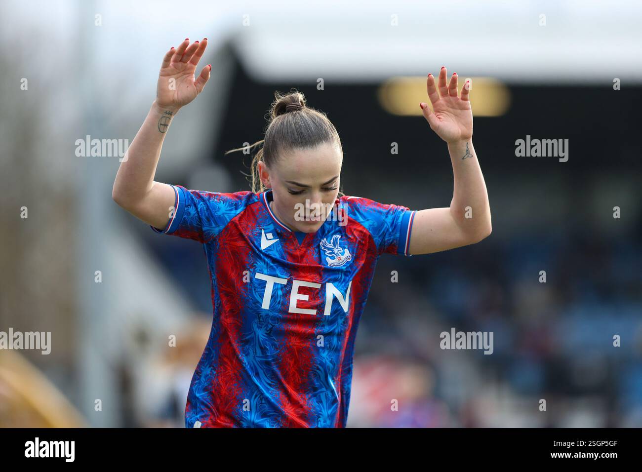London, UK. 9 February 2025. Lily Woodham during Crystal Palace v ...