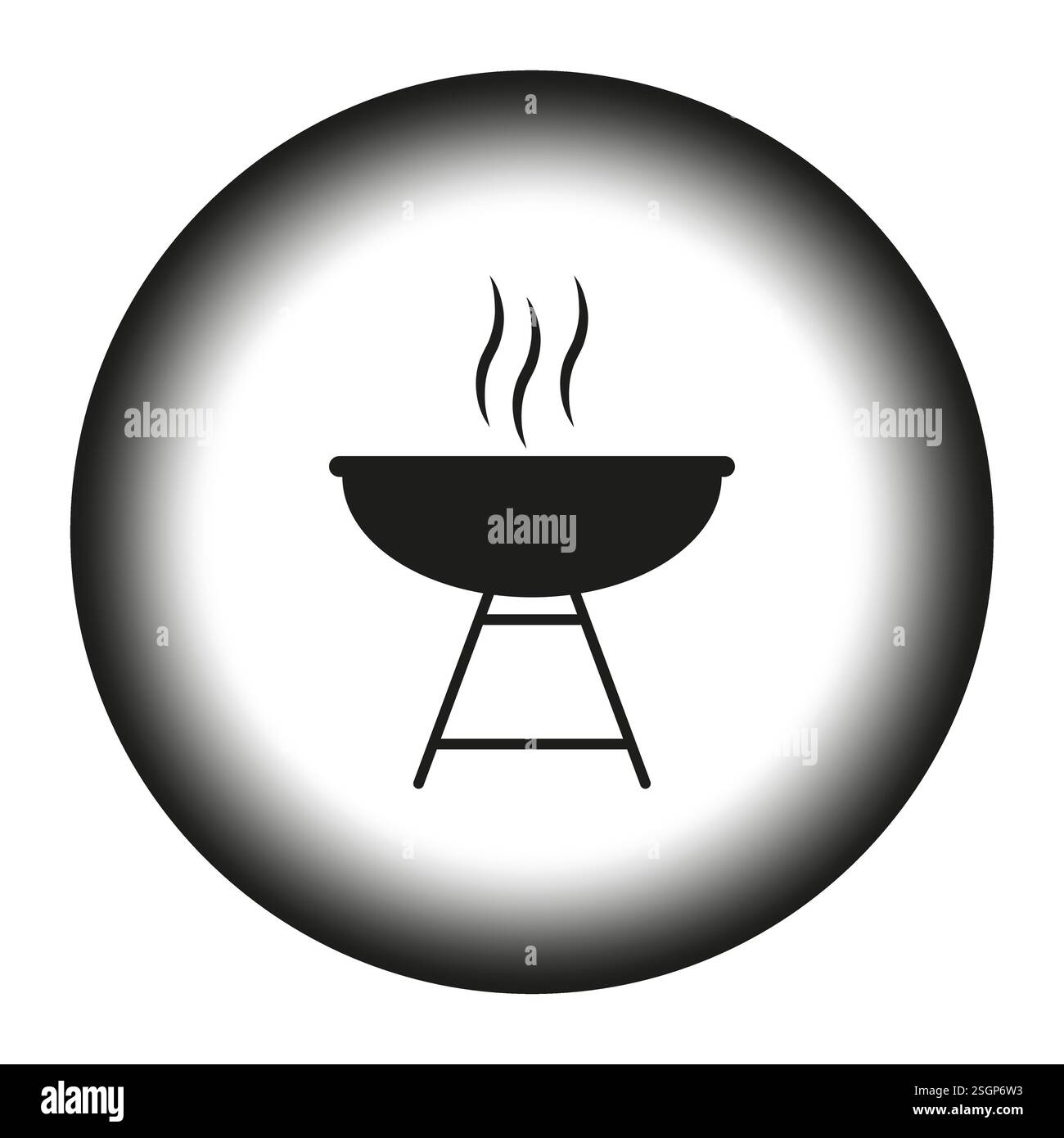 Grill icon. Barbecue cooking symbol. Outdoor food sign. Vector ...