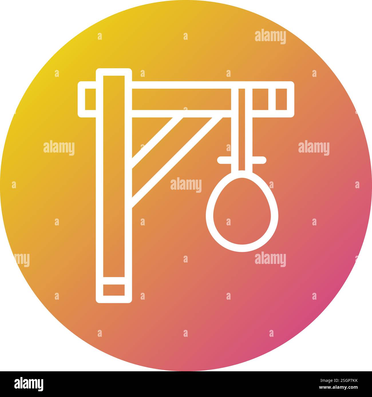 Gallows Vector Icon Design Illustration Stock Vector Image & Art - Alamy
