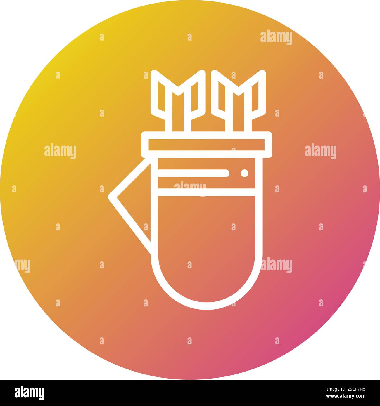 Quiver Vector Icon Design Illustration Stock Vector Image & Art - Alamy