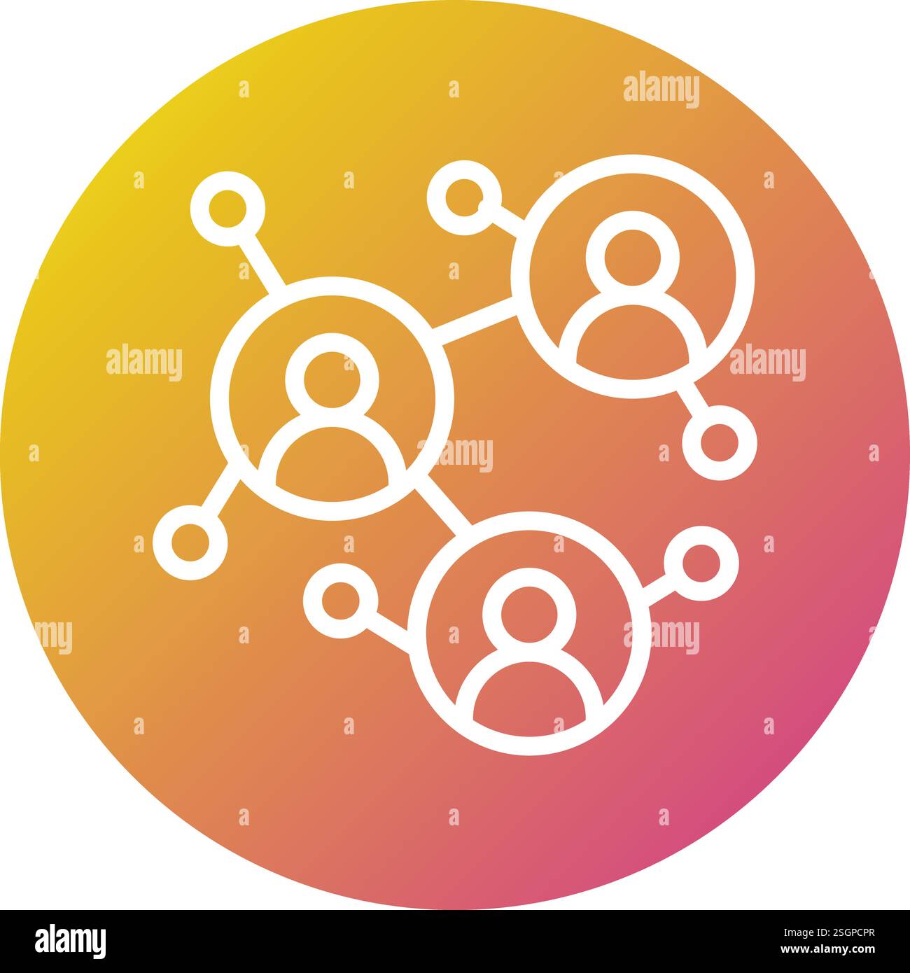 Business Network Vector Icon Design Illustration Stock Vector Image ...