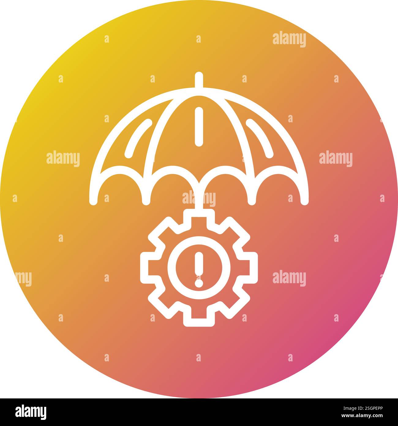 Risk Management Vector Icon Design Illustration Stock Vector Image ...