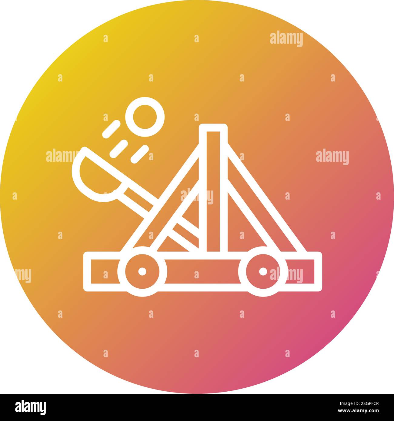 Catapult Vector Icon Design Illustration Stock Vector Image & Art - Alamy