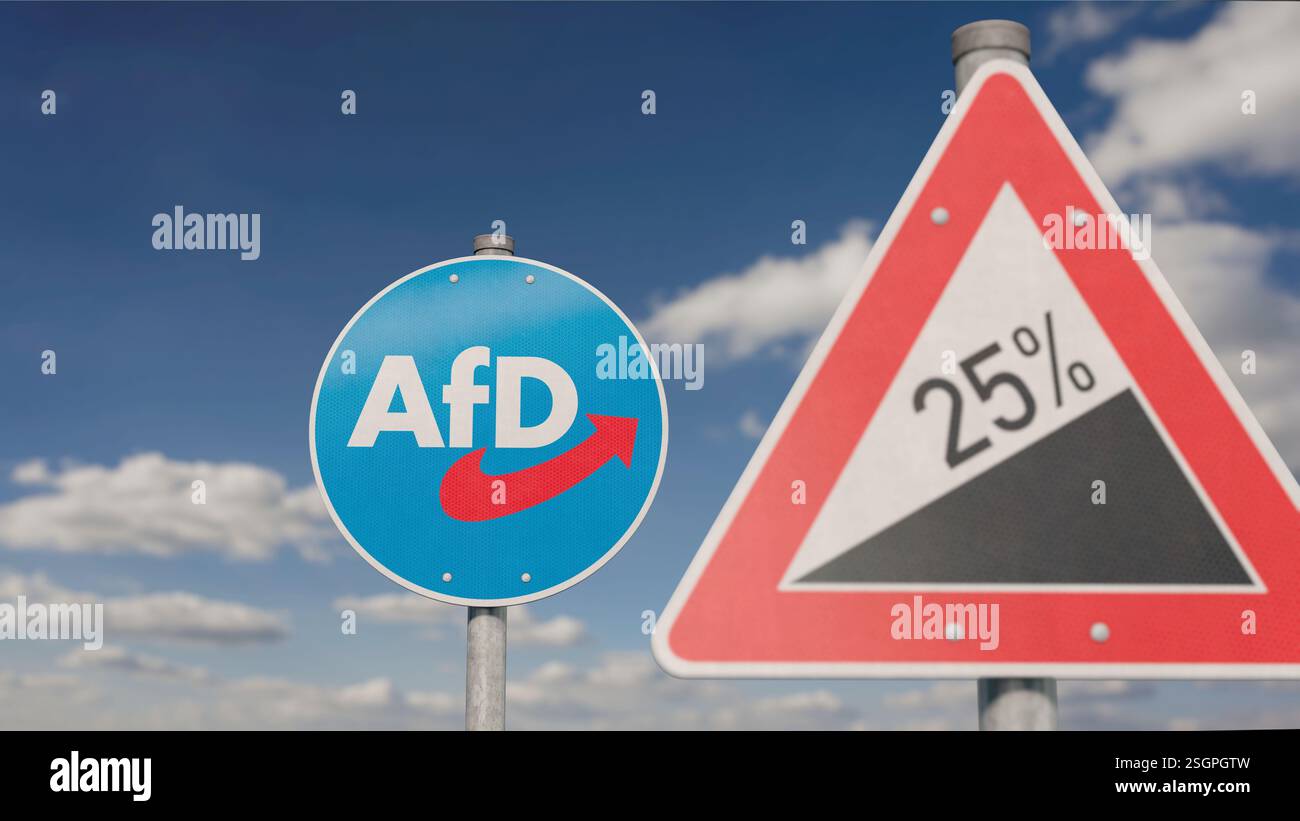 Symbolbild zum Thema Wahlerfolg der AfD Stock Photo - Alamy