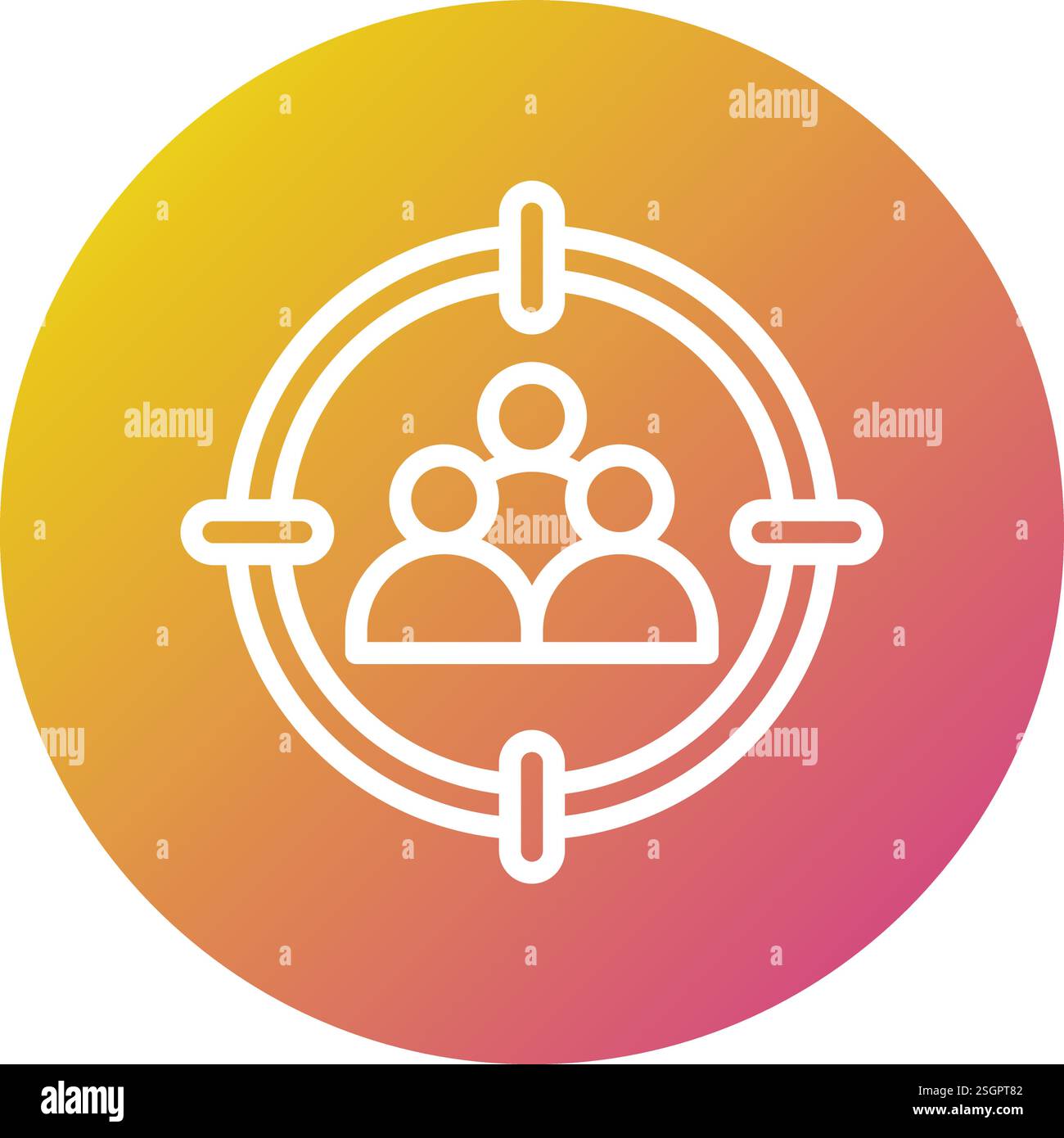 Target customers line icon Stock Vector Images - Alamy