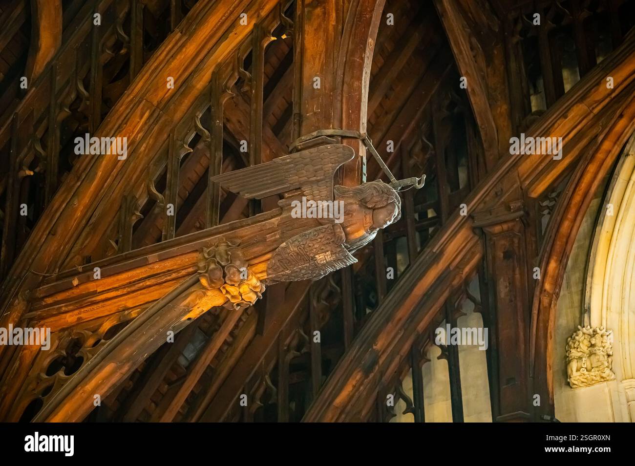 Hammer Beam Roof, Parliament, London Stock Photo - Alamy