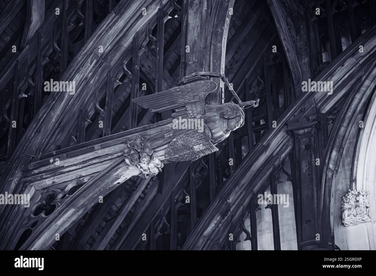 Hammer Beam Roof, Parliament, London Stock Photo - Alamy