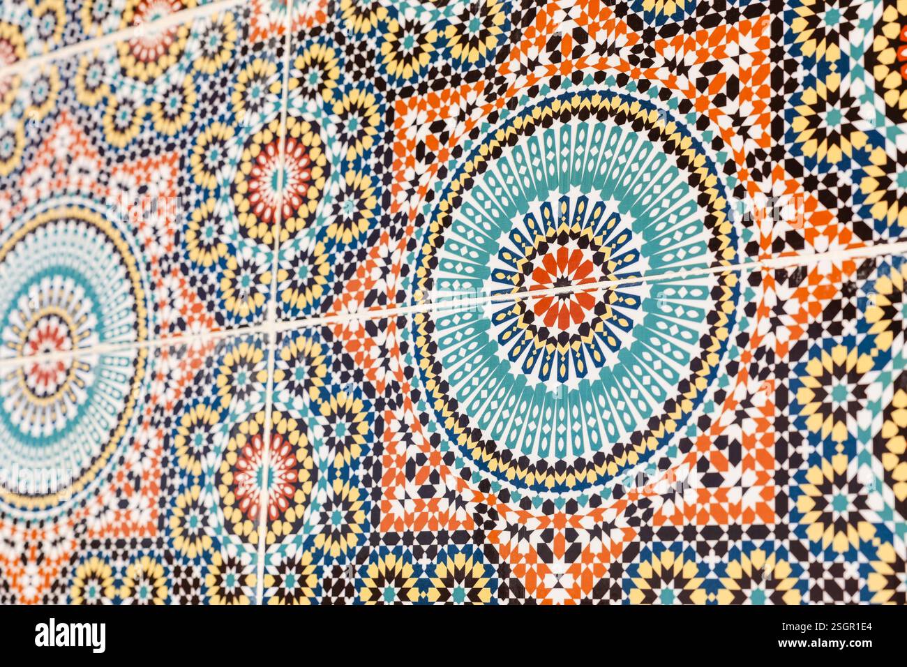Traveling in Morocco, traditional architecture and tiles Stock Photo ...
